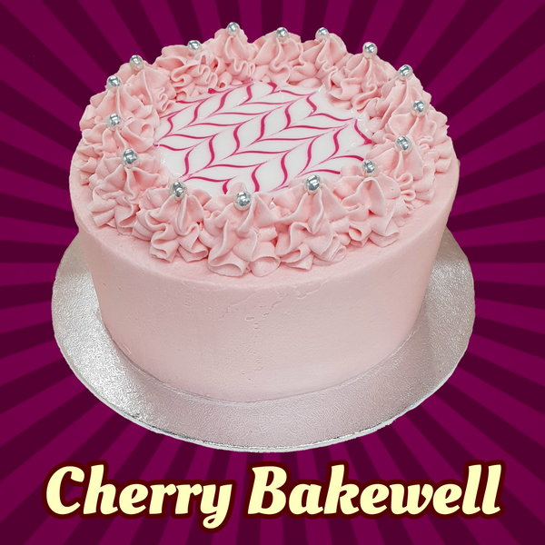 Cherry Bakewell Buttercream Layer Cake. Birmingham. Birthday Cake ...