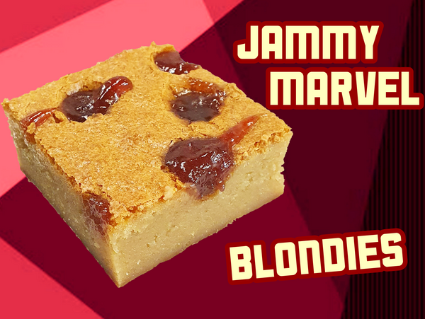 Jammy Marvel Blondies - Togri Bakery Birmingham